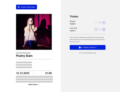 Your ticket shop for Theatre, Comedy & Cabaret