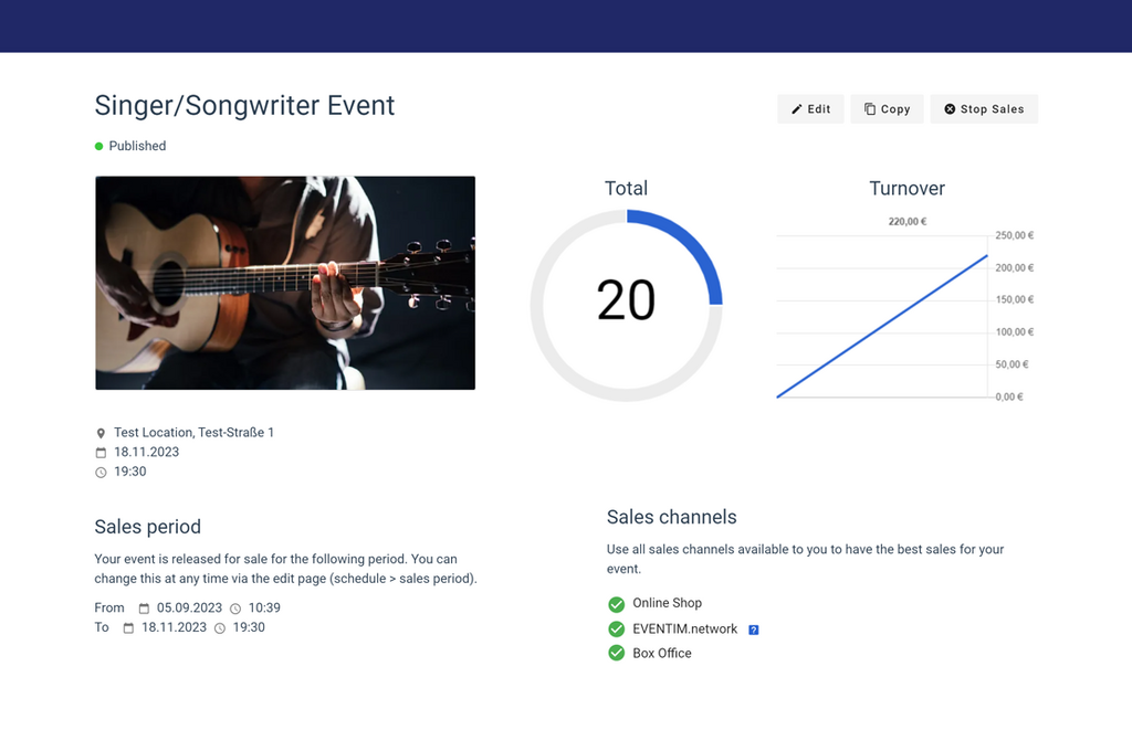 Create your event in just a few steps | EVENTIM.Light